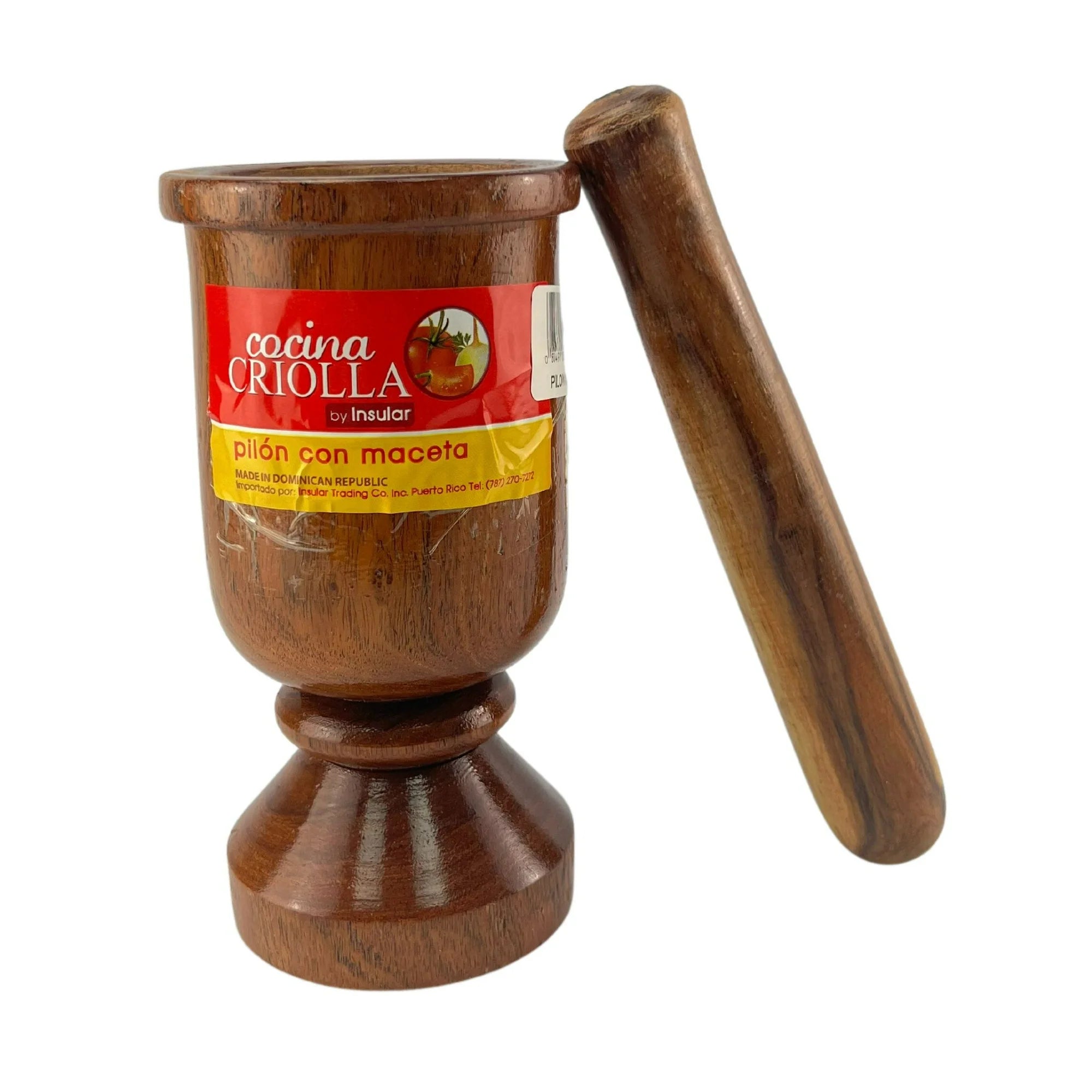 Cocina Criolla Pilón de Madera Grande 15 – Puerto Rico Market